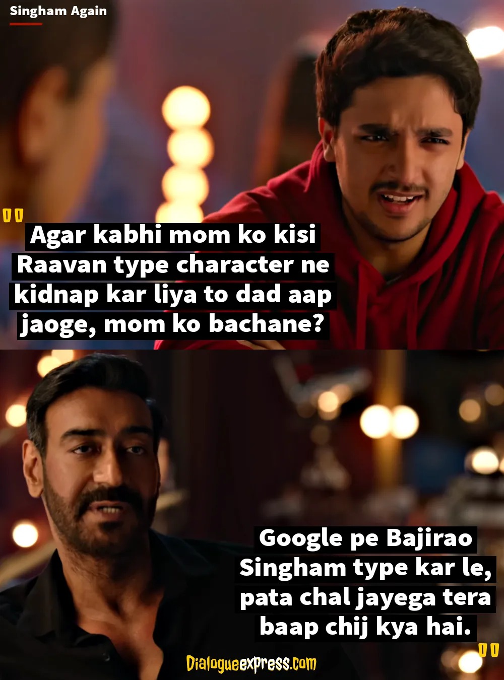 Singham Again Movie Dialogues: 18 Powerful Quotes - Dialogue Express