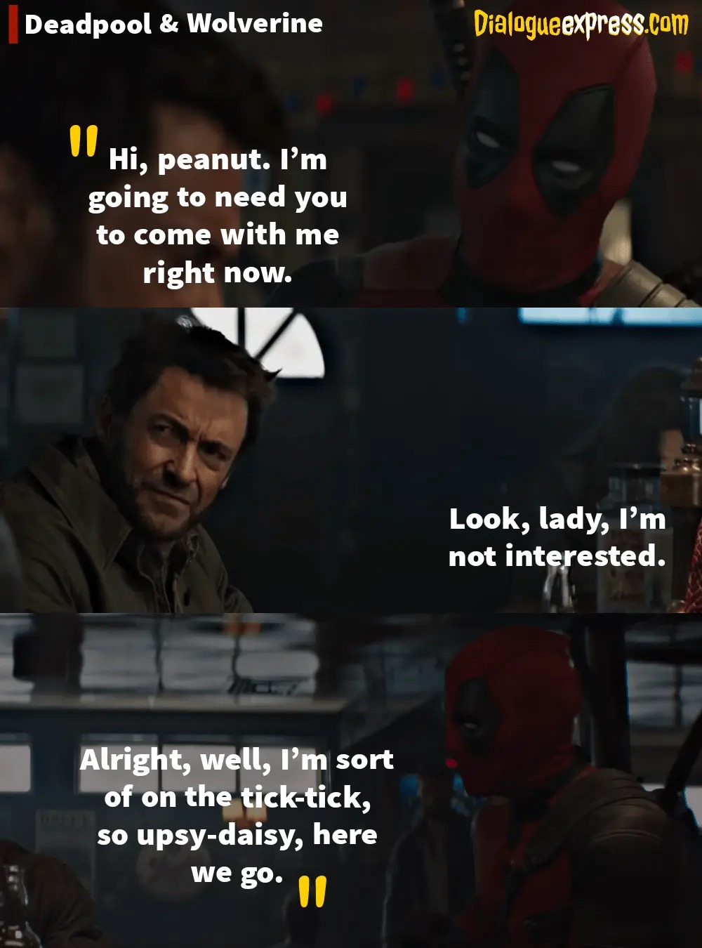 Deadpool & Wolverine: 26 Most Amazing Quotes and Dialogues - Dialogue ...