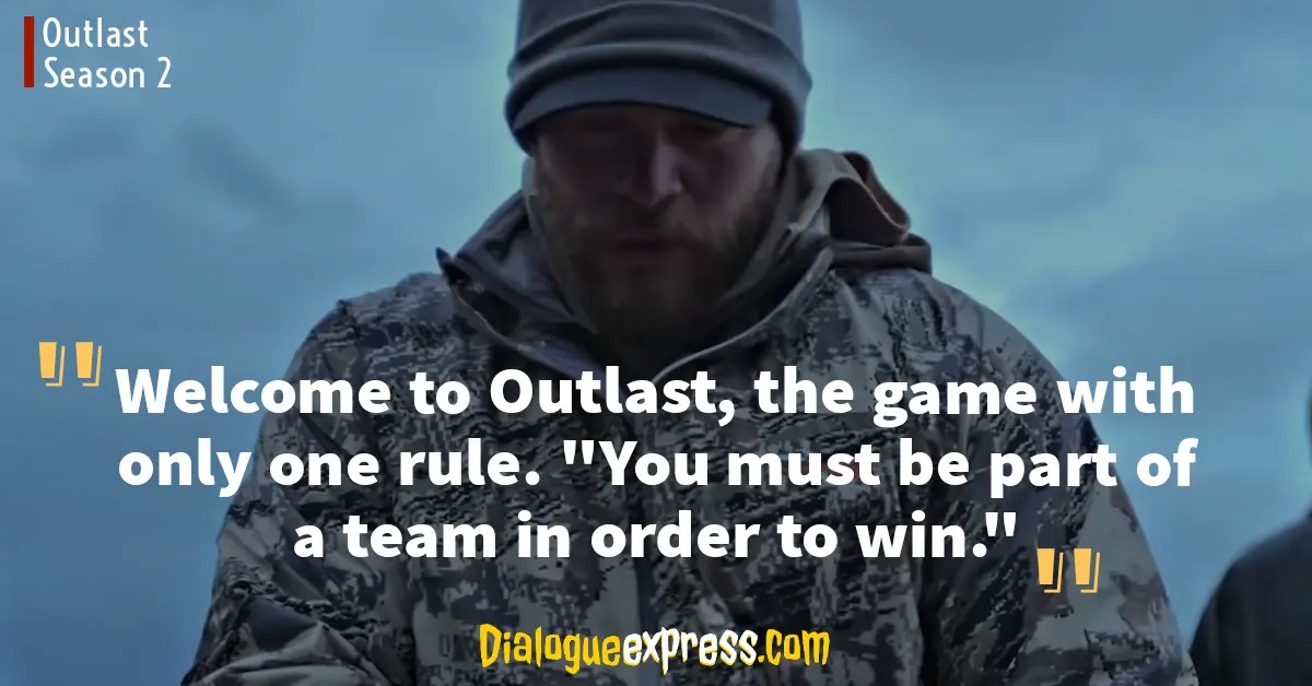 Netflix Outlast: 26 survivor quotes to grasp their situation - Dialogue ...