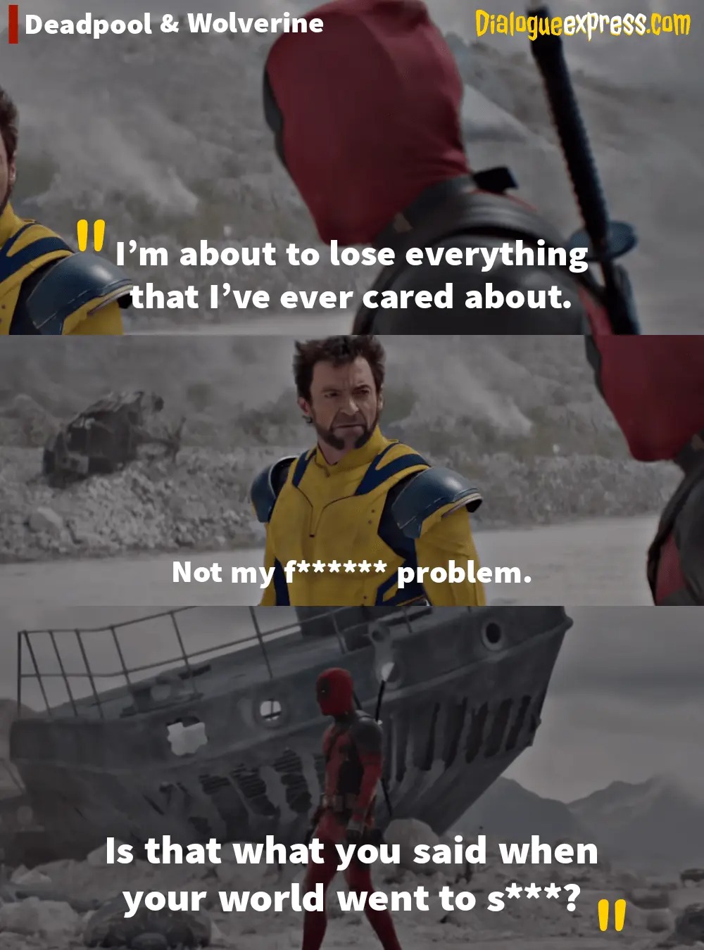 Deadpool & Wolverine: 26 Most Amazing Quotes and Dialogues - Dialogue ...