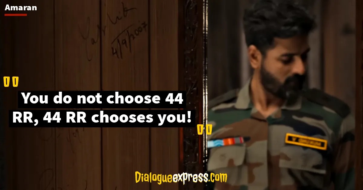 Amaran Movie Dialogues: 17 Best Quotes from this Movie - Dialogue Express