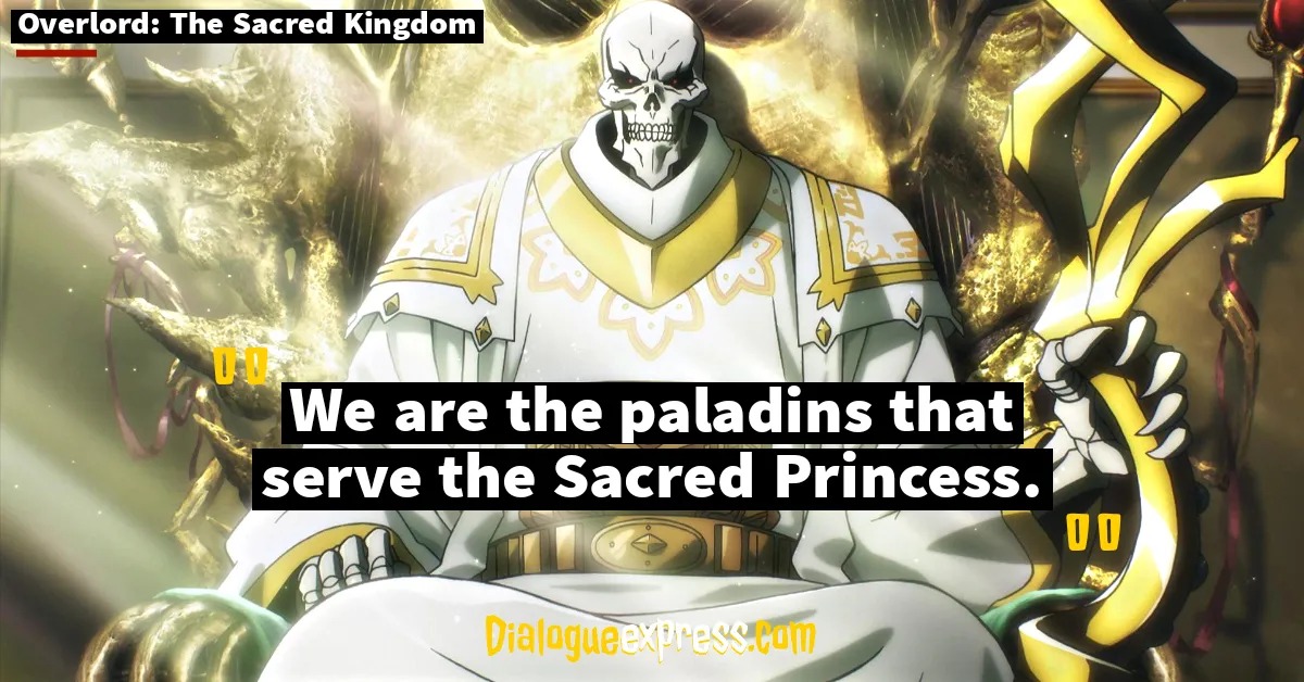 Crunchyroll’s Overlord: The Sacred Kingdom 9 Best Quotes - Dialogue Express